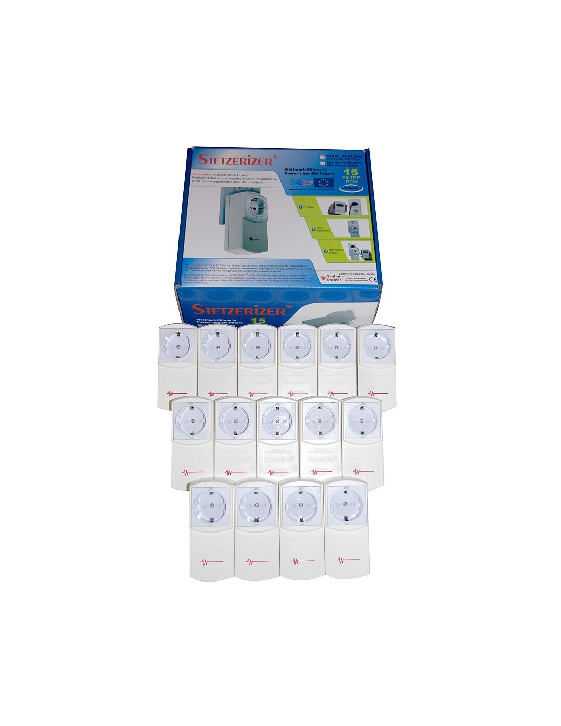 Boîte de 15 filtres CPL Linky et électricité sale Stetzerizer GS-F240 Boîte de 15 filtres CPL Linky et électricité sale Stetzerizer GS-F240