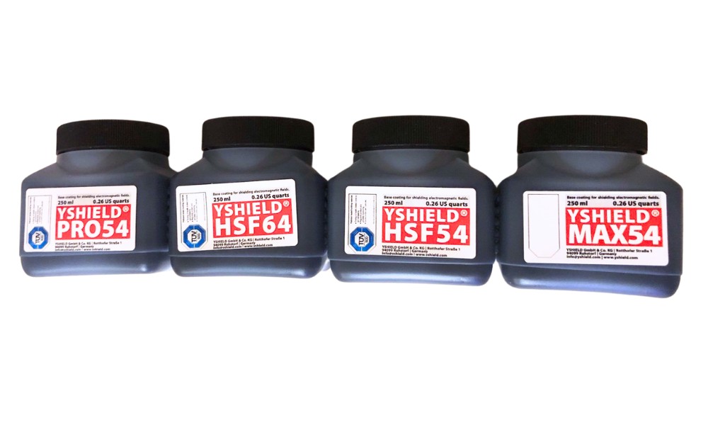 Echantillons peintures hautes-fréquences Yshield